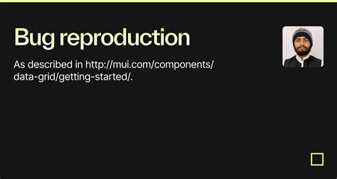 Bug Reproduction Codesandbox