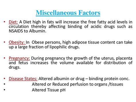 Drug Distribution And Clearance