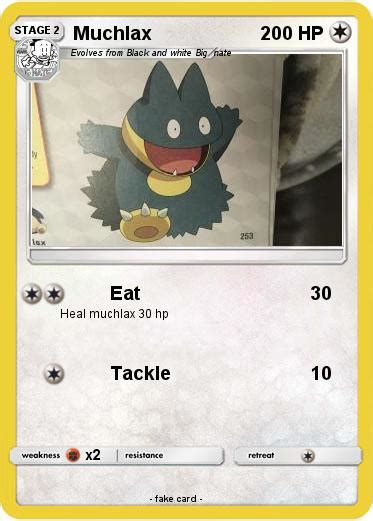 Pokémon Muchlax 3 3 Eat My Pokemon Card