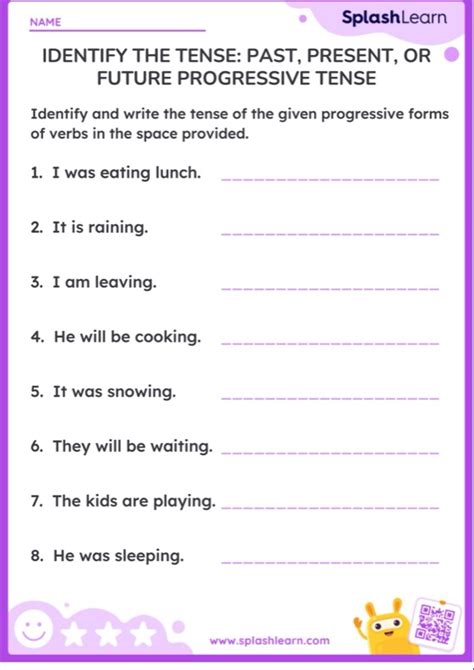 4th Grade Ela Verbs Worksheets Free And Printable Splashlearn