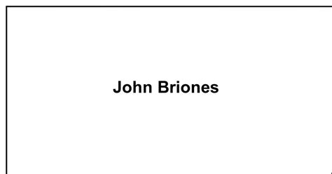 Obituary John Briones