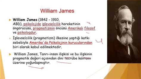 DİN PSİKOLOJİSİ / William James - YouTube