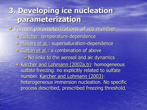 Ppt Developing Ice Nucleation Parameterization For Application In Cam