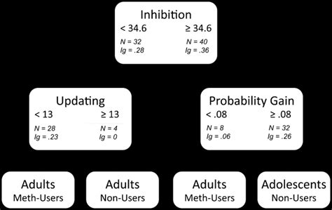 Decision Tree Using The Scores In Executive Functions And Auc In Delay