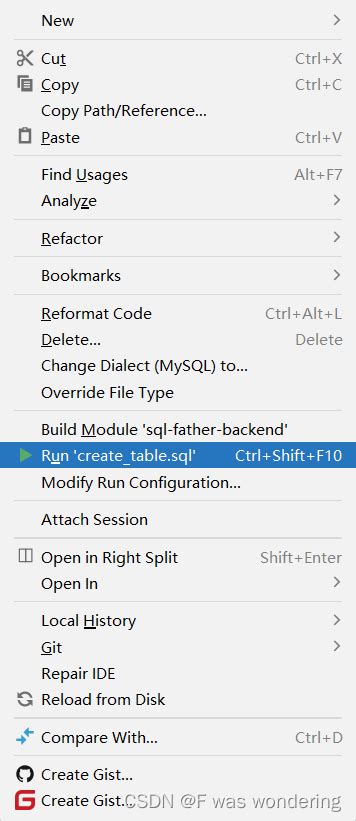 Idea管理mysql执行sql文件idea新建sql文件 Csdn博客