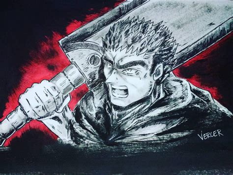 Guts Berserk Fan Art By Vercer01 On Deviantart
