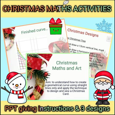 Christmas Maths Activities 3rd To 9th Graders Powerpoint Presentation