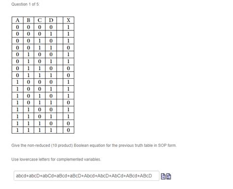 Solved Question 1 Of 5 Give The Non Reduced 10 Product
