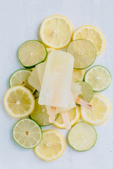 Gourmet Popsicle With Lemon And Lime Slices