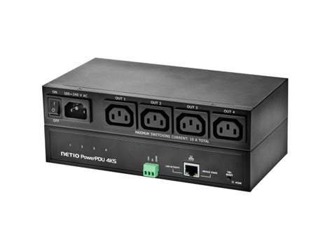 Powerpdu 4ks Netio Products Smart Power Sockets Controlled Over Lan And Wifi