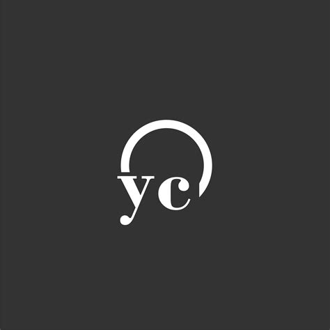 Yc Initial Monogram Logo With Creative Circle Line Design 18864993