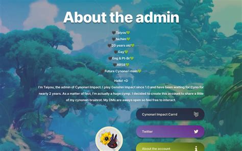 Cynonari Impact Admin