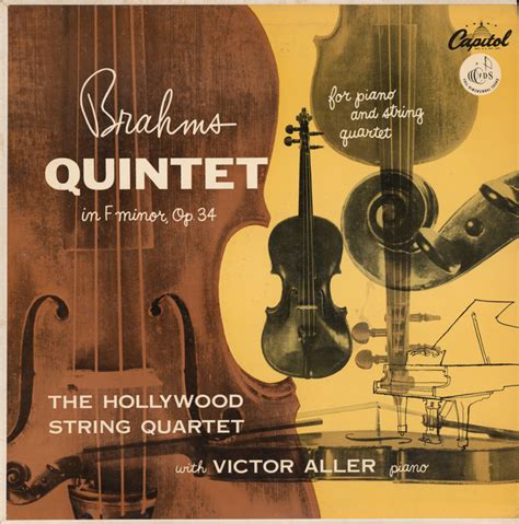 Quintet In F Minor For Piano And String Quartet Op 34 Johannes