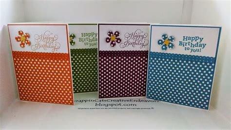 Welcome To Scrappin Cats Creative Endeavors Polka Dot Card Set