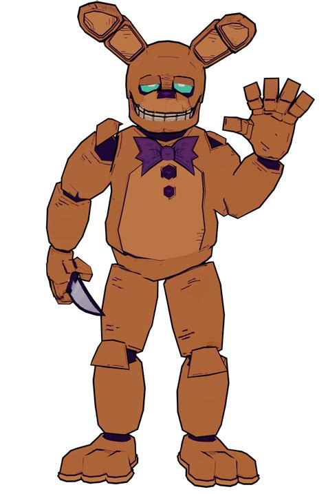 Blender Retro Springbonnie Fixed Yellow Rabbit By Milanesarda48 On