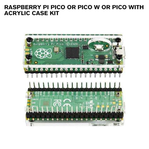 raspberry pi pico or pico w or pico with acrylic case kit uas factory