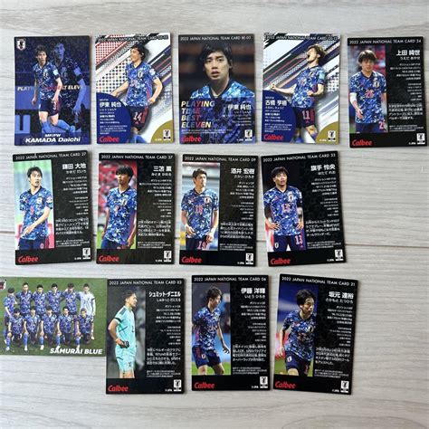サッカー日本代表チームチップスカード メルカリ