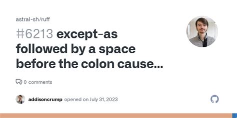 Except As Followed By A Space Before The Colon Causes A Debug Assertion Failure Issue