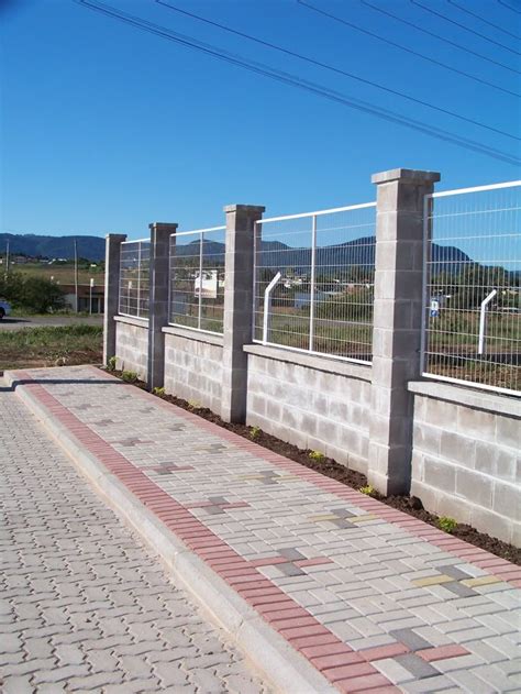 Como Fazer Um Muro Com Blocos De Concreto Chain Link Fence With