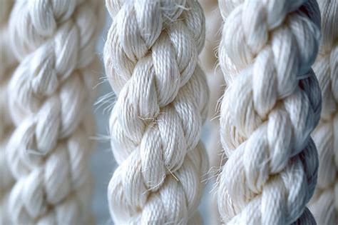 Premium Photo White Rope Weave Texture Background