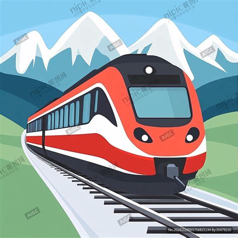 Ai创作图火车旅途风景 卡通火车轻轨 火车旅行风景 手绘轨道列车 火车交通铁路出行 轨道交通工具 铁路火车交通 卡通高铁 火车插画 高铁轻轨插画 山区高速列车 卡通火车厢 火车旅行风光 登山