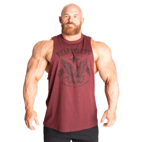 Better Bodies A Classic Cut Out Tank With Dropped Armholes And Raw Cut
