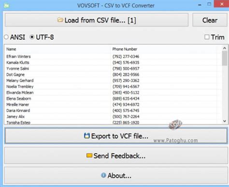 دانلود نرم افزار Vovsoft Csv To Vcf Converter 3 3 برنام مبدل فایل های Csv