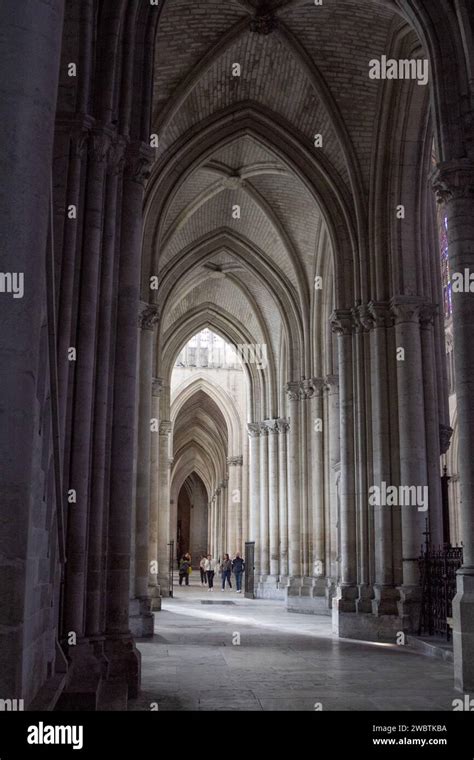 The Alignment Of Massive Columns Supporting The Ribbed Vaults Of The