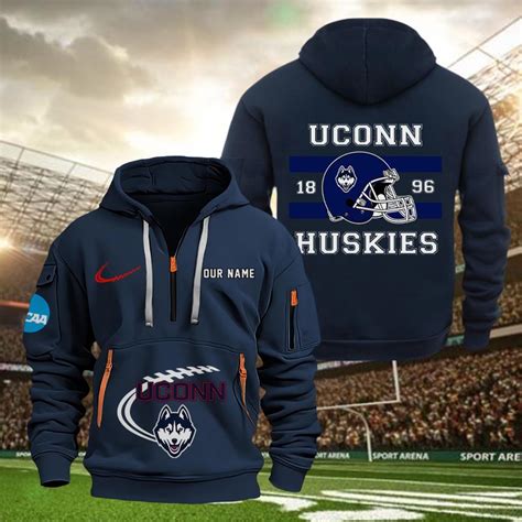 Uconn Huskies Quarter Zip Hoodie Nousty