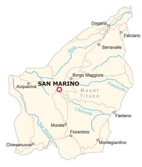 Map Of San Marino Gis Geography