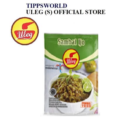 [uleg] Sambal Ijo 18g Halal X 10 Sachets Shopee Singapore