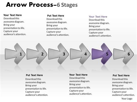 Arrow Process Stages PowerPoint Presentation Pictures PPT Slide Template PPT Examples
