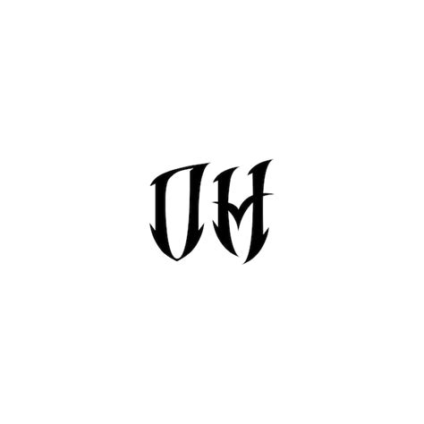 Premium Vector Dh Monogram Logo Design Letter Text Name Symbol