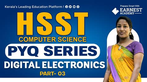 Hsst Computer Science Digital Electronics Pyq Series Part 03 Hsst Kerala Psc Youtube