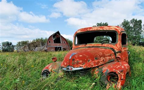Old Truck And Old Barn Old Barns Pinterest