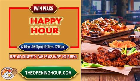 Twin Peaks Happy Hour Times Menu And Specials With Price 2025