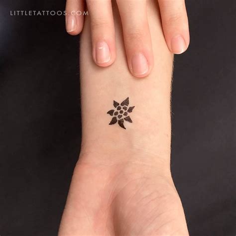 Edelweiss Temporary Tattoo Done On The Wrist