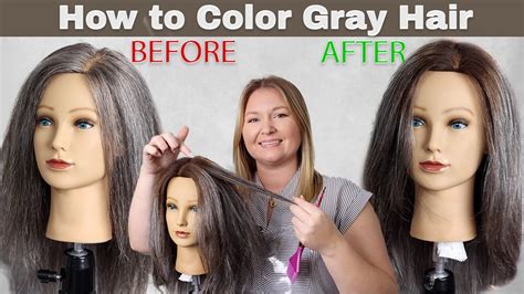 How To Dye Gray Hair At Home I Easy Tips For Stubborn Gray Hair Youtube