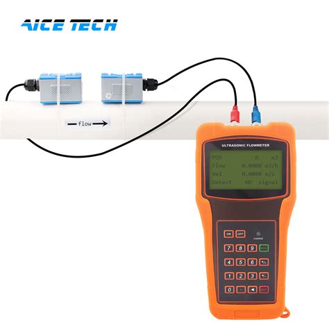 Aice Tech Flow Rate Velocity Measurement Flowmeter Clamp On