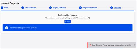 Unknown Error When Creating Project Issue Hangarmc Hangar Github