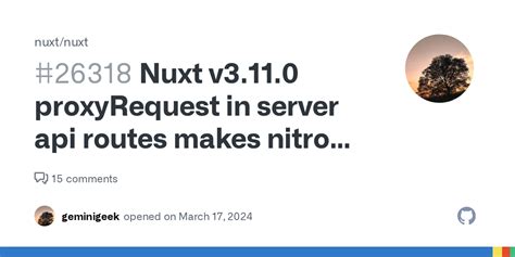 Nuxt V3110 Proxyrequest In Server Api Routes Makes Nitro Crash If