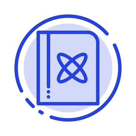 book formula physics science blue dotted line line icon 15039792 vector