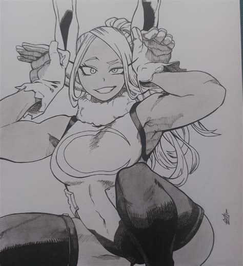 1st Time Trying To Draw Mirko What Do You Guys Think R Bokunoheroacademia