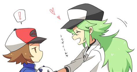 ポケモンbw 【腐向け】あ！野生のnが飛び出してきた とまと子のイラスト Pixiv
