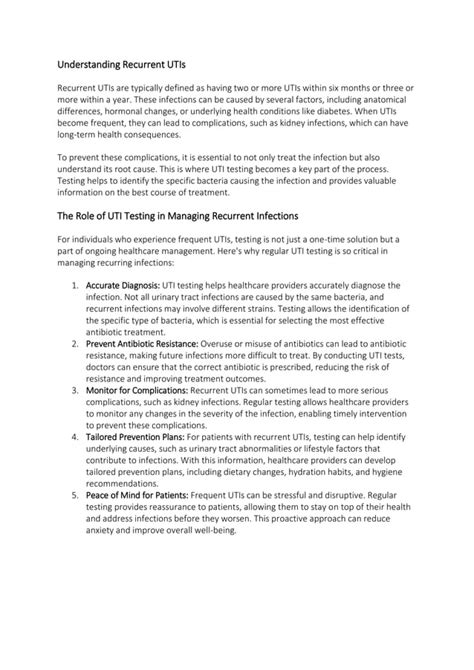 A Urinary Tract Infection Uti Testing Pdf