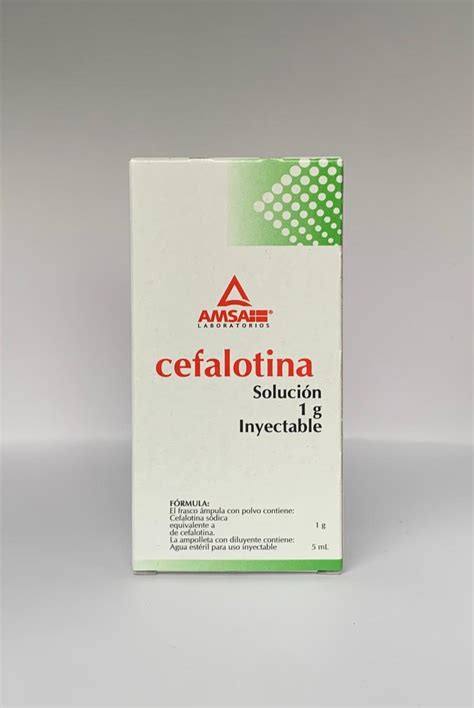 Cefalotina Amsa Sol Iny C1 Fco Amp 1 G5 Ml 5 Ml Distribuidora De Medicamentos Mm