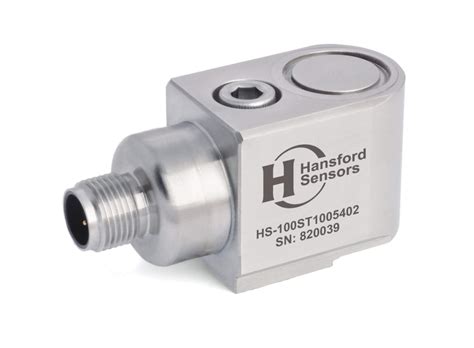HS ST Side Exit Pin M Accelerometer With Temp Output Hansford Sensors