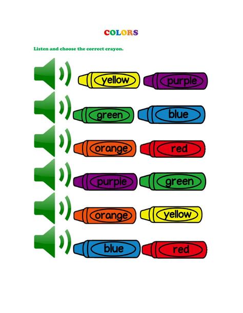 Colors Liveworksheets 663213