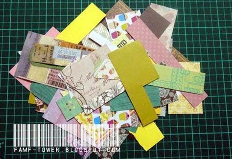From Famf Tower Tutorial Kraf Kertas Kad Mini Menggunakan Lebihan Kertas