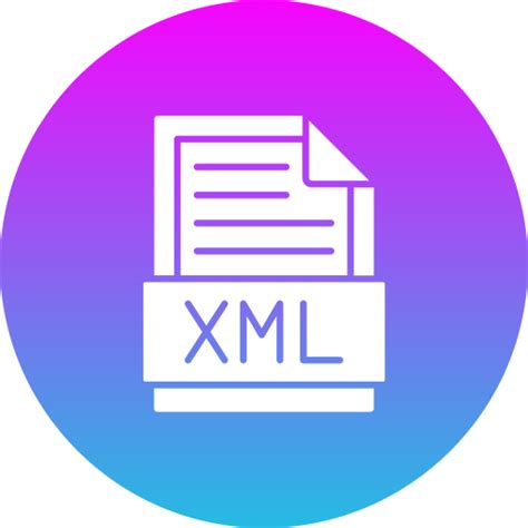 Ícone De Xml Generic Gradient Fill